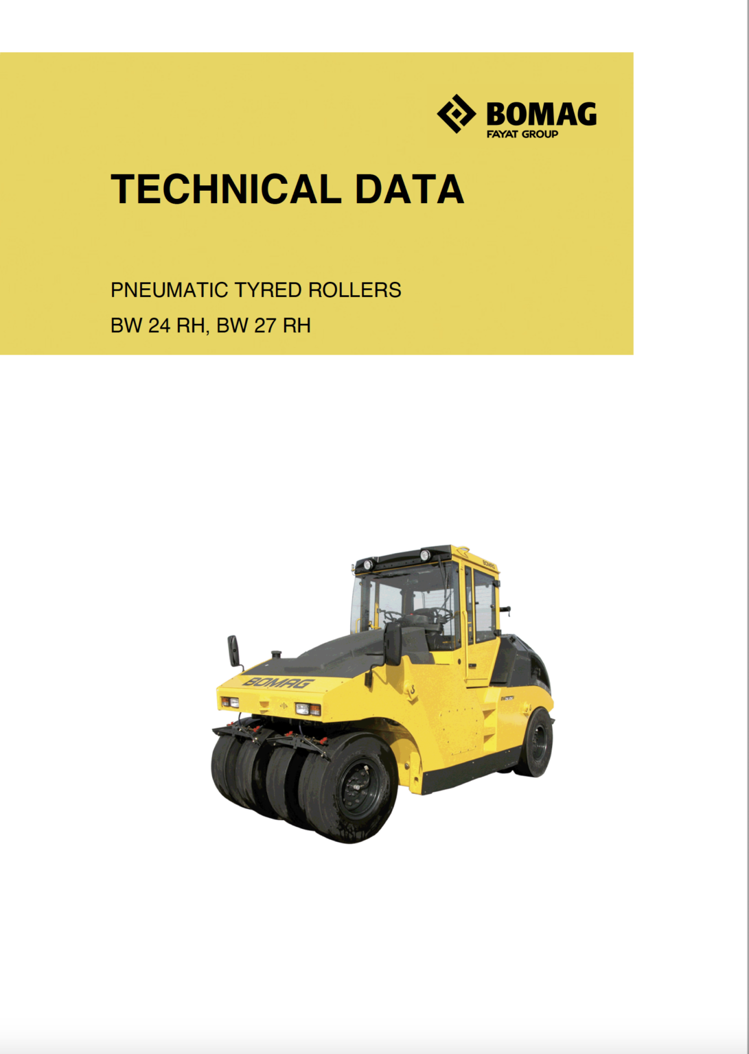 Machine Specifications - Multi Tyred Rollers - Rollers Australia Machine Specifications - Multi Tyred Rollers - Rollers Australia